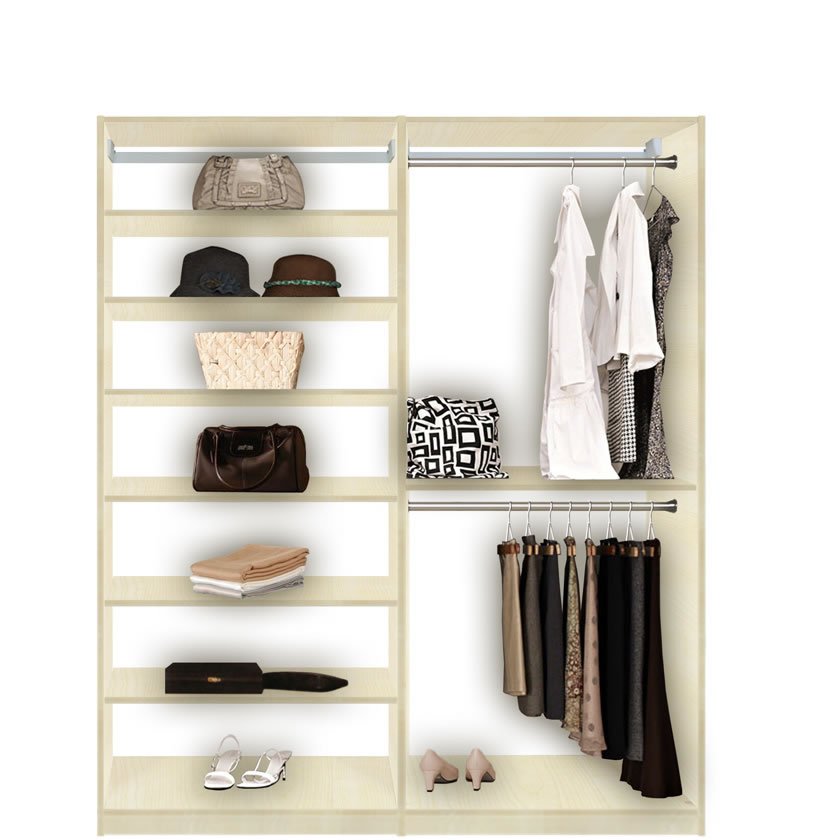 Isa Closet Systems - Double Modules (36-72" wide) | Contempo Space