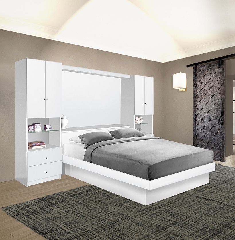Studio Classic Pier Wall Bedroom Platform Bed | Contempo Space